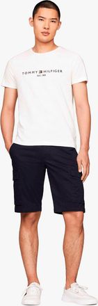 Tommy Hilfiger T-shirt logotyp&eacute; en coton biologique