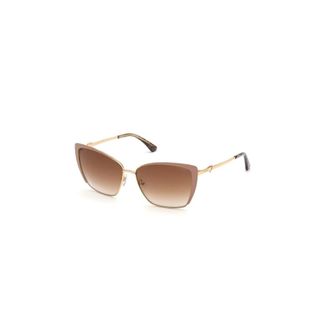 Guess Femme, Accessoires, Beige, Taille: ONE Size Lunettes de soleil &agrave; monture m&eacute;tallique avec protection UV