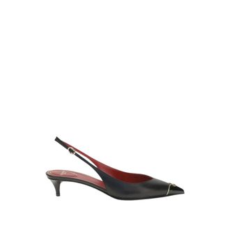 Valentino Garavani Femme, Chaussures, Noir, Taille: 41 EU Escarpin Slingback VLogo Heartip