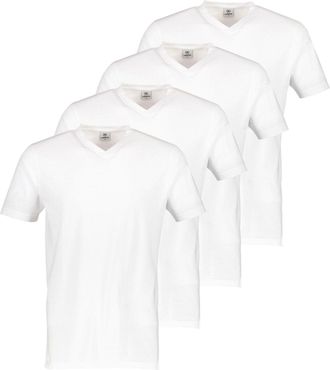 Lerros Herren T-Shirts (DE/NL/SE/PL, Alphanumerisch, XXL, Regular, Regular, 4 x wei&szlig;)
