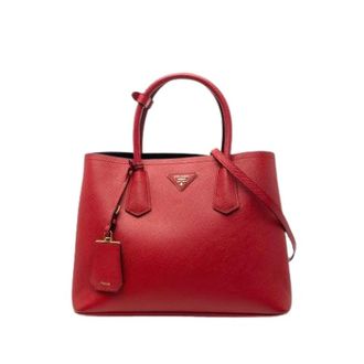 Prada Pre-owned Saffiano Satchel - - Pre-owned - Damen - Rot - ONE SIZE