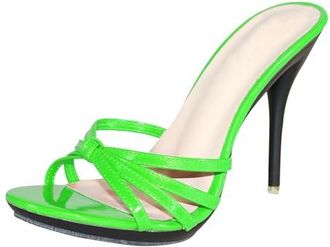 Miyoopark Mules sexy pour femme avec talon aiguille Mule d&eacute;t&eacute;, T11 vert clair, 43 EU