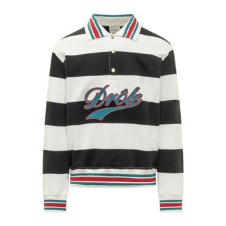 Dr&ocirc;le de Monsieur Drole Streifen Polo - - Tops - Herren - Wei&szlig; - S