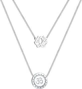 Elli Collier Femme Fleur de Lotus Mantra en Argent Sterling (925/1000)