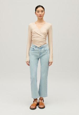 Claudie Pierlot Wickeltop in Beige