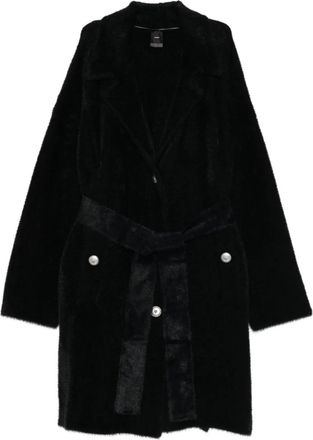 Pinko trench à taille ceinturée - Noir