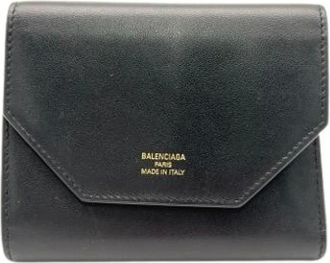 Balenciaga Portefeuille Tri-fold Pre-owned - Homme - Pre-owned - Noir - Taille: ONE Size