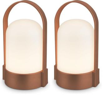 Briloner LED Tischlampe kabellos IP44 mit Touch, dimmbar in Stufen, USB-C, Akku tauschbar, Nachttischlampe, Leselampe, LED Lampe, Campinglampe, Tischleuchte, A