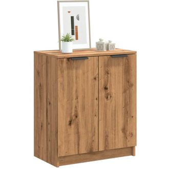 vidaXL Vidaxl - Armoire &agrave; chaussures ch&ecirc;ne artisanal bois ding&eacute;nierie
