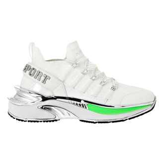 Plein Sport unisex, Chaussures, Blanc, Taille: 35 EU Runner Chrome Surfer