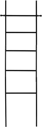 WENKO Handtuchleiter Mod. Suri, sch&ouml;ne Leiter als Handtuchhalter oder Kleiderst&auml;nder nutzbar, aus echtem Bambus, 43 x 170 x 33 cm, schwarz