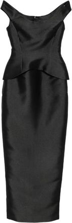 Solace London Pieta Maxi Dress In Black