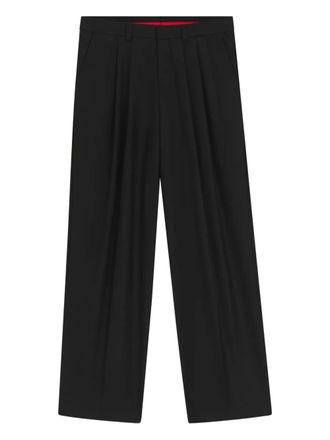 HUGO BOSS Hose mit Bundfalten - Schwarz