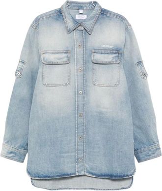 Off-white Femme, Blouses et Chemises, Bleu, Taille: 40 FR Off White Chemises Blue