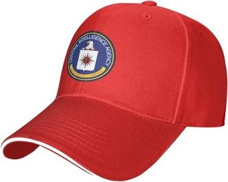Generic Visière Chapeau CIA - Cadet De La Ciacentral-Intelligence-Agency-CIA Cadet Chapeau De Soleil Anti UV Chapeau De Baseball Unique Sandwich Caps pour Spo