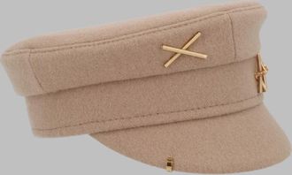Ruslan Baginskiy KPC032.PF26_WPPRSTMRBBEIGE Flat Cap - Beige