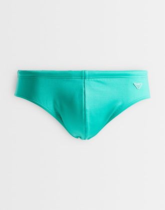 Emporio Armani Bodywear - Slip de bain &agrave; logo - Bleu