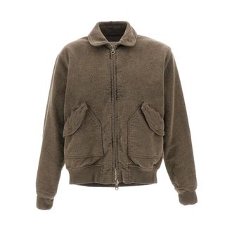 Original Vintage Bomberjacke - - Jackets - Herren - Braun - L
