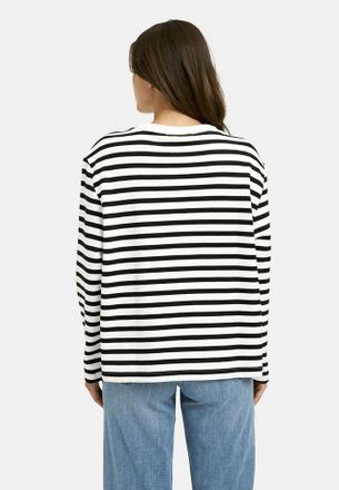 Smith & Soul Sweatshirt mit Label-Aufn&auml;her, Rundhals