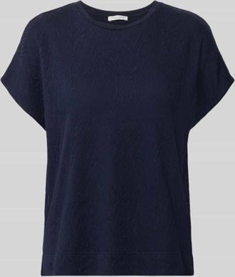 Christian Berg T-Shirt mit Strukturmuster und Rundhalsausschnitt