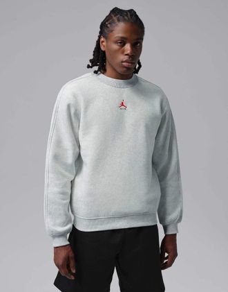 Nike M j brk st bb Sweatshirt mit Rundhalsausschnitt in Grau