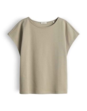 OPUS Sweatshirt Gosa aus Sweatware mit Fledermaus&auml;rmeln separate Schulterpasse, samtige Oberfl&auml;che, weicher Griff, Casual