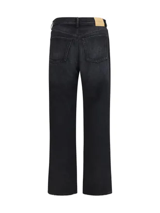 Fendi Mens Jeans Long Black Denim Cotton