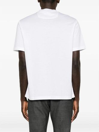 Brioni Crew Neck Cotton T-Shirt - White