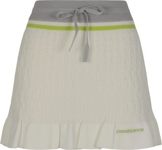Casablanca Femme, Jupes, Blanc, Taille: 38 FR Mini-jupe de tennis