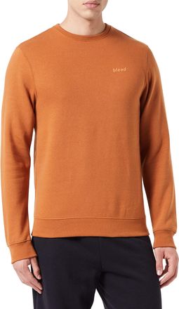 Blend BHDownton Crew Neck Sweatshirt Crew Neck Sweatshirt Herren Sweatshirt Pullover Pulli mit Rundhalsausschnitt, Größe:S, Farbe:Glazed Ginger (181154)