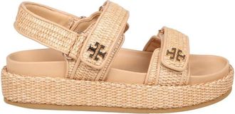 Tory Burch Tory Burch Sandalen - Kira Sport Sandal In Natural Raffia - Gr. 6 - in Braun - f&uuml;r Damen