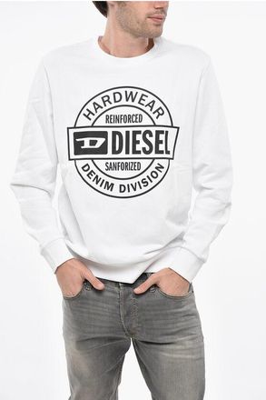 Diesel Crew Neck HARD WEAR Sweatshirt with Front Print size Xxl
