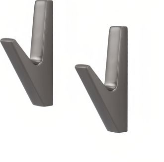 Generic Garderobenhaken (2 St&uuml;ck), Zinklegierung Kleiderhaken Wand Haken Garderobe, Handtuchhaken, Wandhaken F&uuml;r B&auml;der K&uuml;chen Foyers Und Flure(Gray)