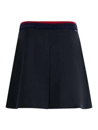 Moncler Jupe Midi - Bleu Fonc&eacute;