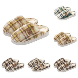 Generic Pantoufles &agrave; enfiler pour femme avec doublure en fausse fourrure duveteuse, chaussures d&eacute;contract&eacute;es dint&eacute;rieur et dext&eacute;rieur avec mousse &agrave; m&eacute;moire de