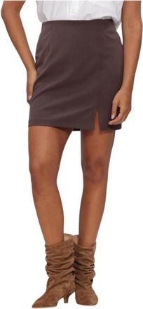 Object Short Skirts - - Skirts - Damen - Braun - XS