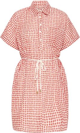 Ichi Ichi, Femme, Robes, Rouge, Taille: 46 FR Robe chemise