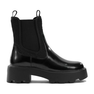 Tory Burch T Monogram Chelsea Lug Boot - - Shoes - Damen - Schwarzk - 39 1/2 EU