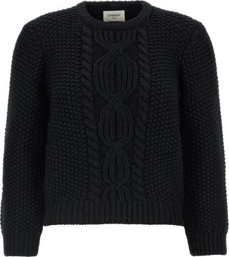 Saint Laurent Herren, Strickwaren, Schwarzk, MGr&ouml;&szlig;e