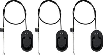 NUOBESTY SEWOART Aluminiumlegierung Zuggriff 3 St&uuml;ck Ersatzset mit Schwarzem Federkabel und Doppelknopf f&uuml;r Sofa Liegefunktion Verstellgriff f&uuml;r Relaxsessel Zu