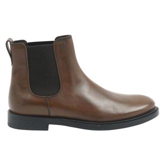 Tod's Homme, Chaussures, Brun, Taille: 41 EU Chelsea Bottes en cuir