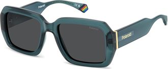 Polaroid Brille PLD 6223/S/X Gr&ouml;&szlig;e 54-19 mm Teal/Eye size: 54 - Bridge size: 19