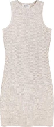 Laneus Femme, Robes, Beige, Taille: 36 FR Robe Tricot&eacute;e Sans Manches