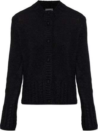 Moncler Cardigan avec &eacute;cusson logo - Femme - Pulls - Noir - Taille: 42 FR