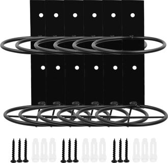 Cabilock 6Pcs Weinregal Wand Weinhalter Metall Rotwein Display Stand Einzelflaschenhalter für Hausbar Weinkeller Keller Schrank Speisekammer