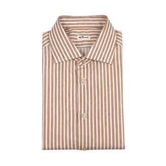 Kiton Herren, Shirts, Braun, 3XLGr&ouml;&szlig;e