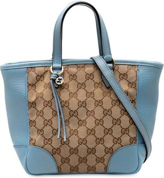Gucci Hobo Bags - Small GG Canvas Bree Satchel - Gr. unisize - in Braun - f&uuml;r Damen