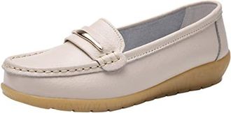 Generic Chaussures décontractées Femmes Mode Confortables légères Souples pour Marche Quotidienne détente (Beige, 39)