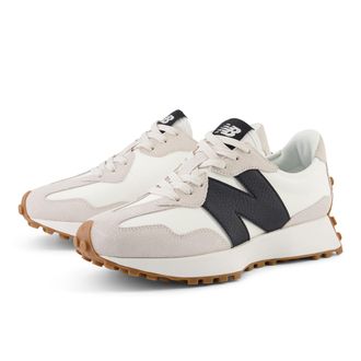 New Balance Sneaker NEW BALANCE 327, Damen, Gr. 36,5, wei&szlig; (moonbeam), Leder, Synthetik, Schuhe Sneaker, Topseller