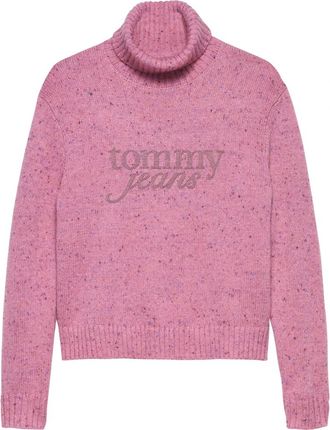 Tommy Jeans Femme, Pulls, Rose, Taille: 40 FR Pull Rose avec Style Rosa